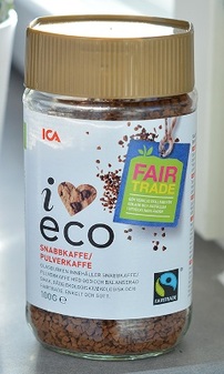 Ekologiskt och rättvisemärkt snabbkaffe från ICA